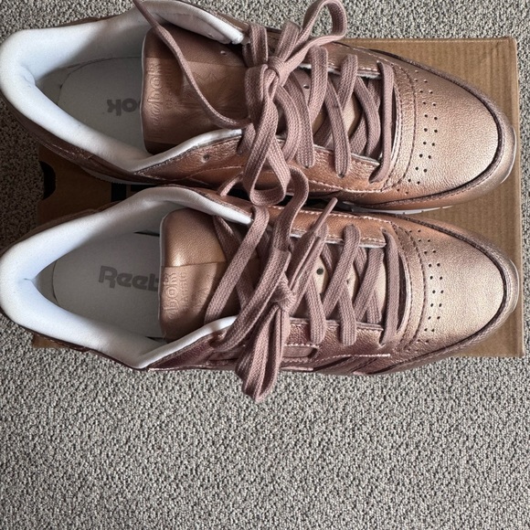 Reebok | Shoes | Reebok Classic Leather Melted Metal Pearl Metallic ...